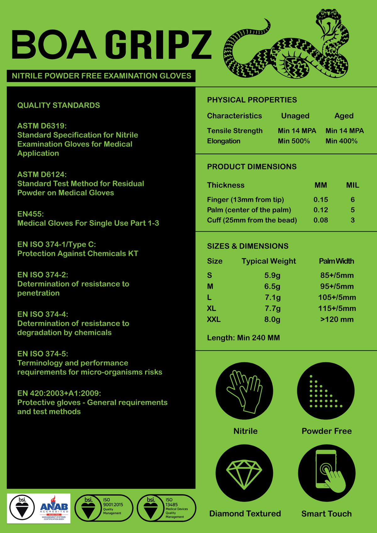 Boa Pro by Tough Glove : Durable and Reliable Gloves